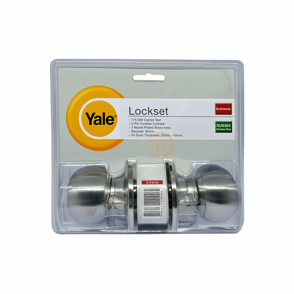 APOLLO LOCK SUS304 ENTRANCE (WITH KEY) - YALE – Terbium Store